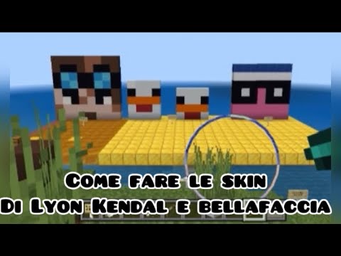 #minecraft ep30 costruisco le skin di#lyon #kendal #bellafaccia(I build ...