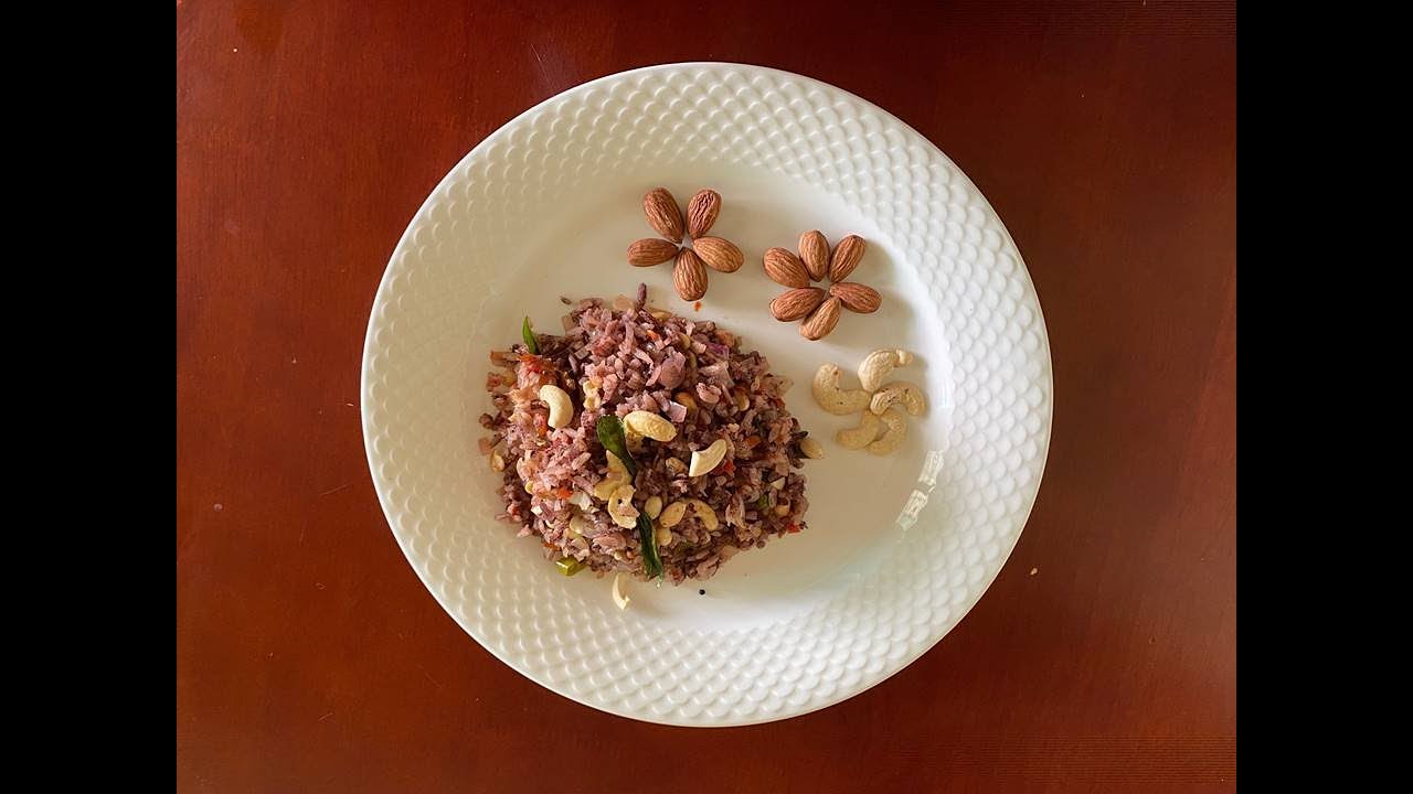 BLACK RICE POHA/AVAL UPPUMA-கருப்பு கவுனி அரிசி அவல் உப்புமா - YouTube