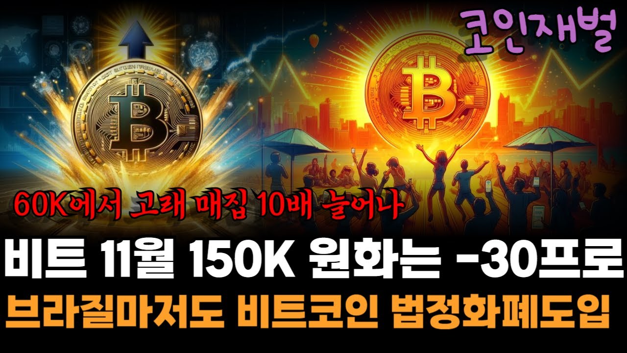 비트코인 전망 속보 4년간 원화 30프로 비트코인 12배상승 파이코인 47000배 상승 코인투자안하면 10년뒤 노숙자