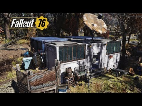 Fallout 76 - Tech and Trash - Vault Tec Outpost Build - YouTube