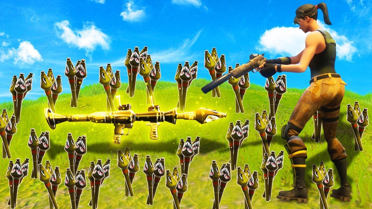 100+ LEGENDARY RPG ROCKETS vs. 98 ENEMIES! (Fortnite: Battle Royale ...
