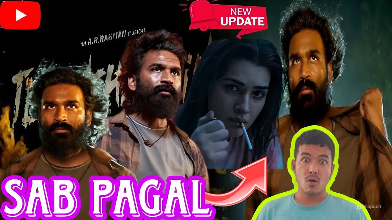 tere ishq mein trailer (REVIEW) sauth movie dhanush,kirti,2025 - YouTube