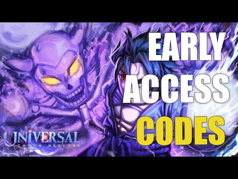 [⌛ EARLY ACCESS] UNIVERSAL TOWER DEFENSE CODES [ROBLOX] - YouTube
