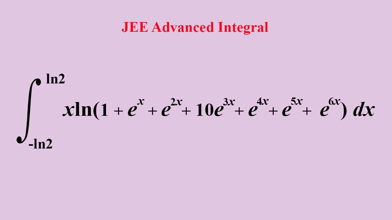 JEE Advanced Integral - YouTube