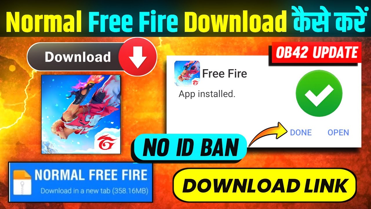 How To Download Normal Free Fire | Normal Free Fire Kaise Download ...