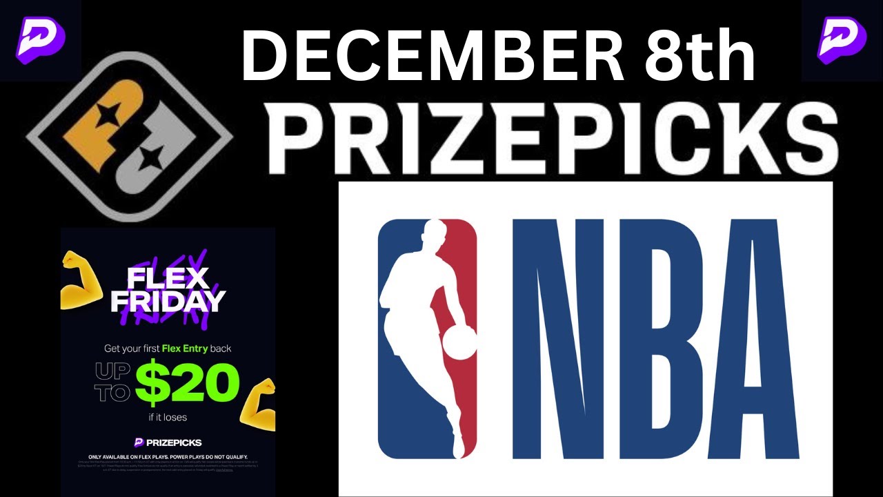 Prize Picks NBA Picks for December 8th (Flex Friday) - YouTube