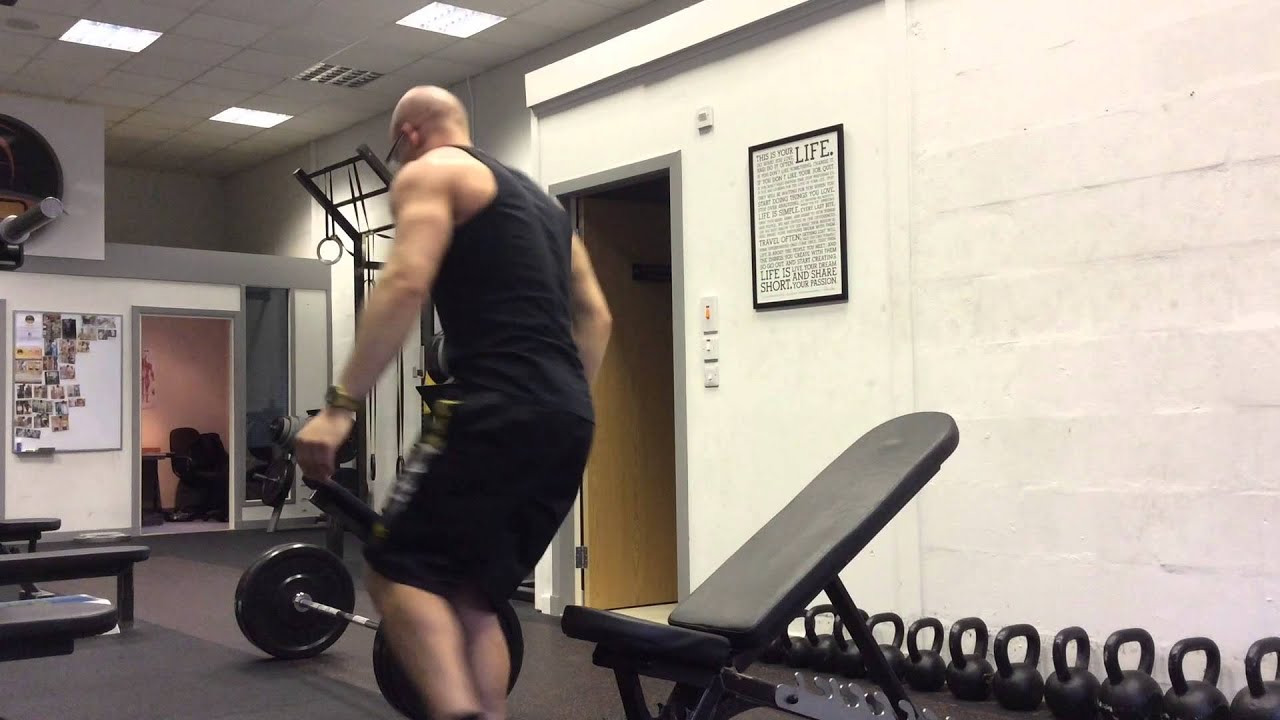 Incline DB Press & BB Row Superset - YouTube