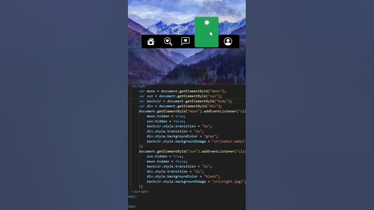 Menubar Hover Using Html Css And Javascript Day 101 Programming Webdesign Youtube