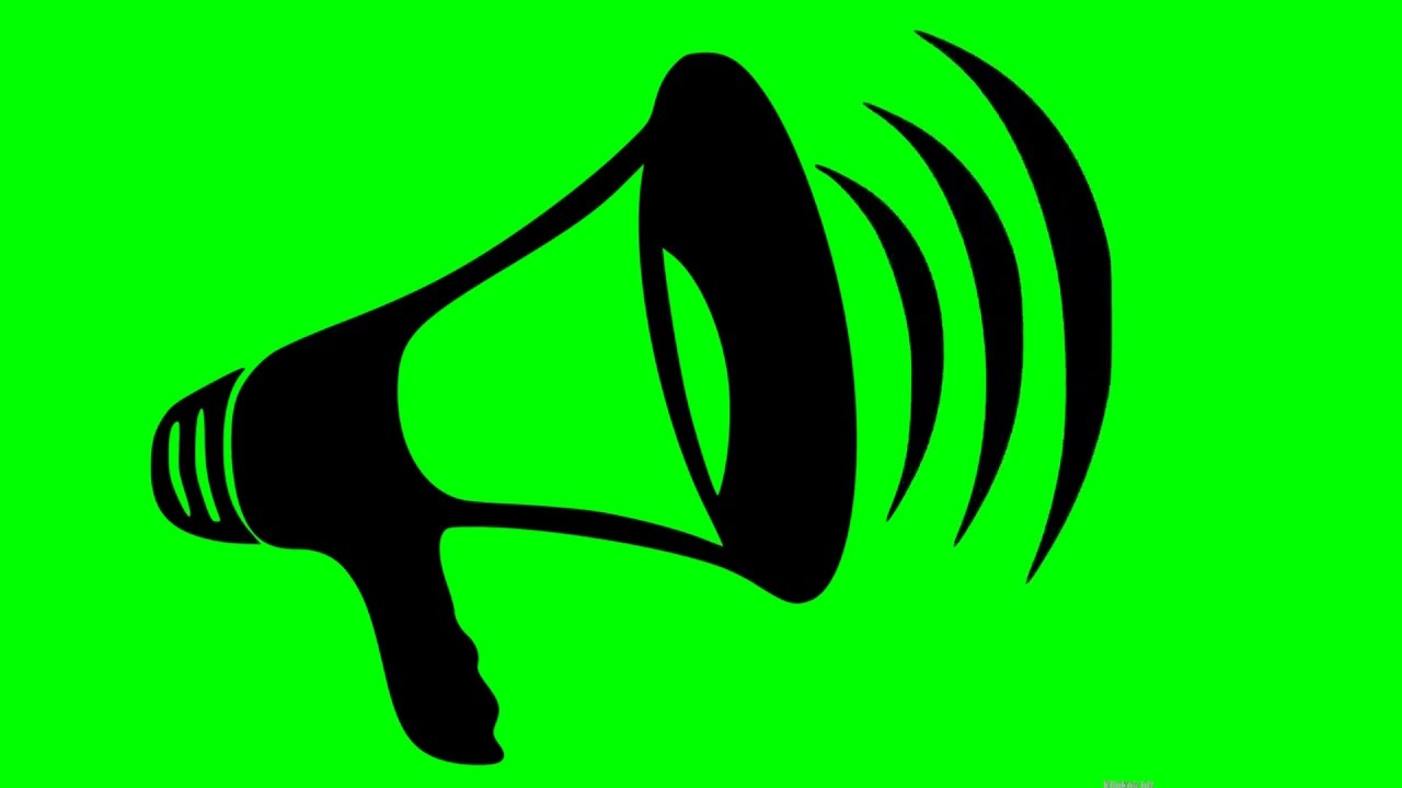 Megaphone Animating Green Screen Copyright Free - YouTube