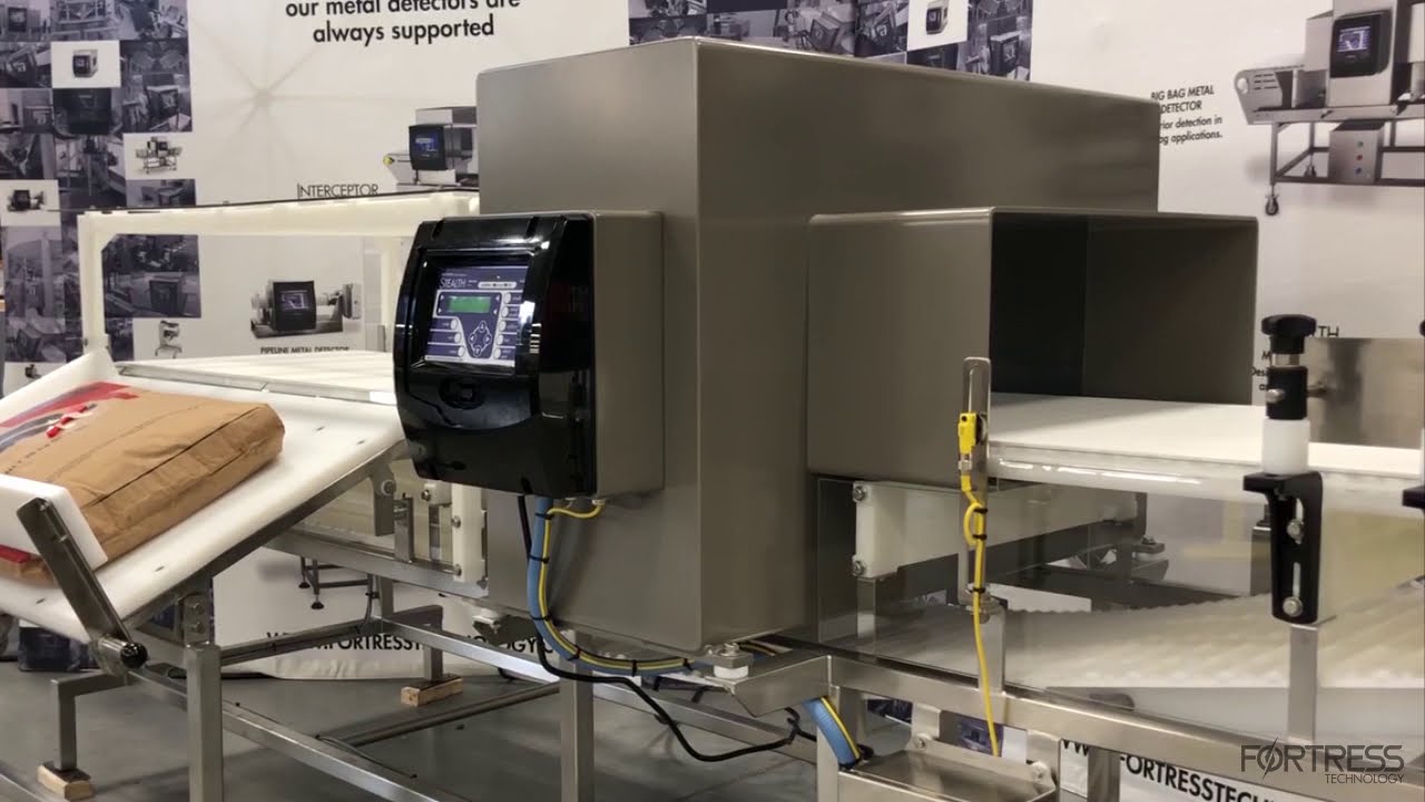 Product Demonstration - Large Bag Metal Detector with Kicker Reject ...