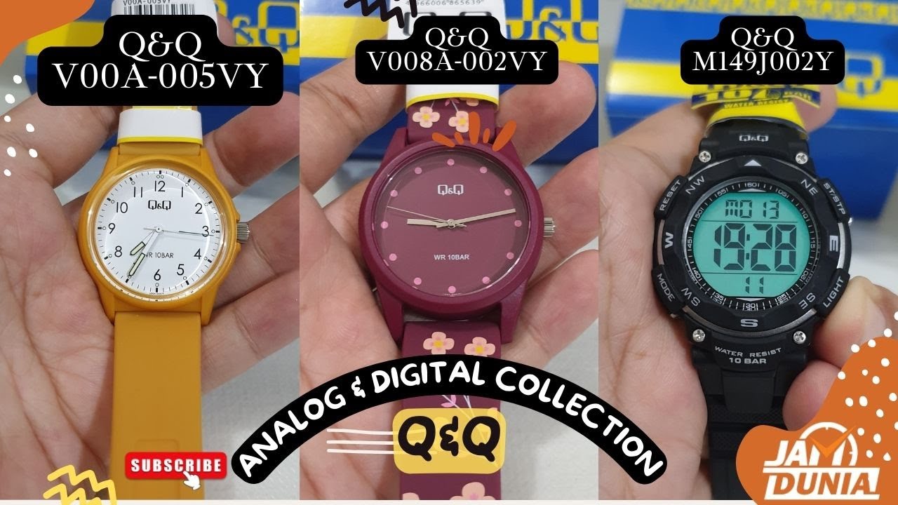 JAM TANGAN Q Q WANITA ORIGINAL JAM TANGAN QnQ JAM Q&Q QQ M149J002Y ...