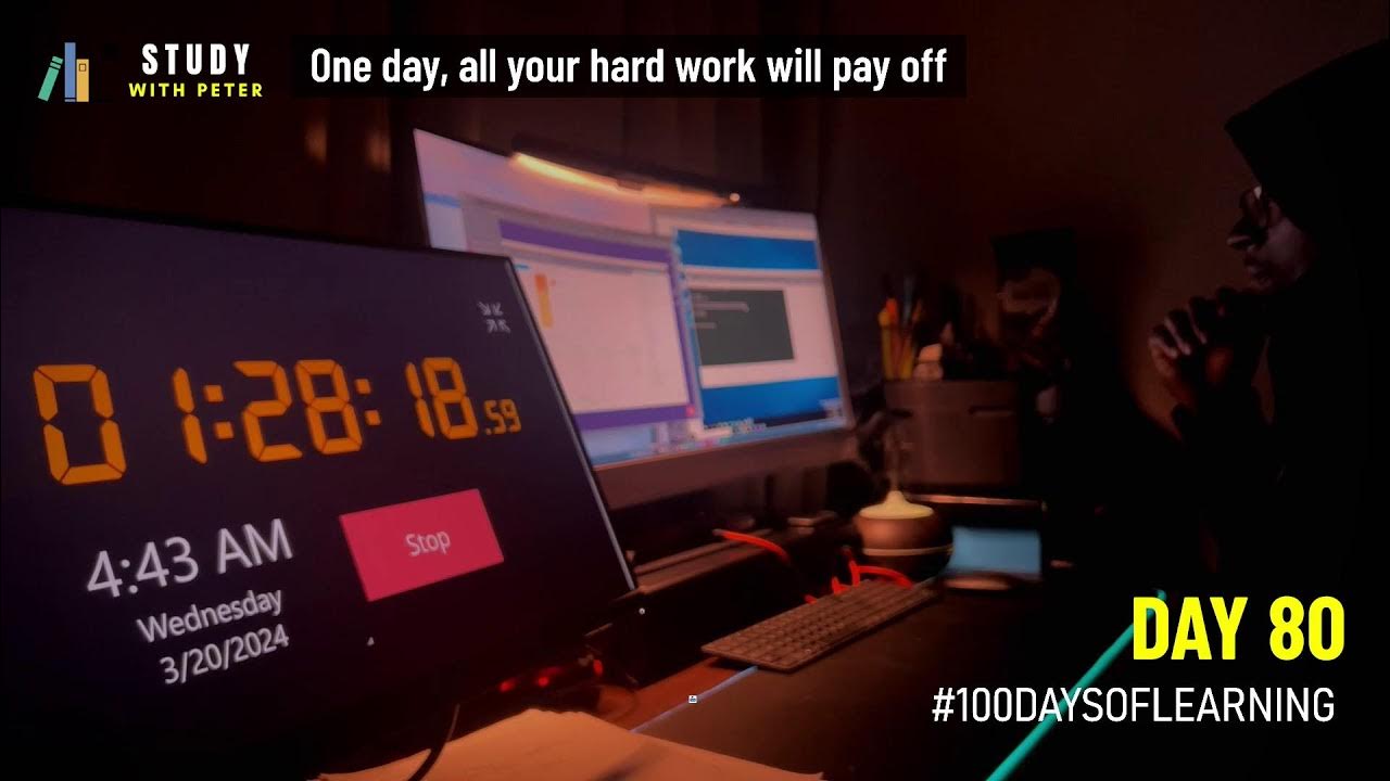 2HRS Study With Me - #100daysoflearning - DAY 80 #studywithpeter - YouTube
