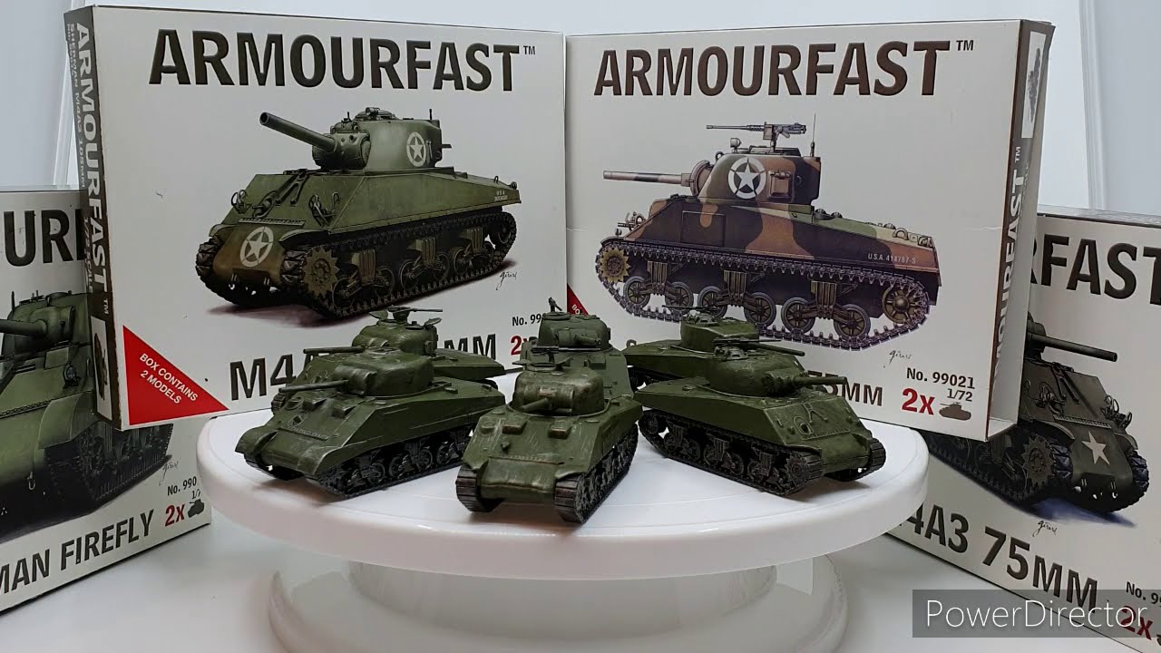 Armourfast 1/72 Scale M4 Sherman Size Comparison - YouTube