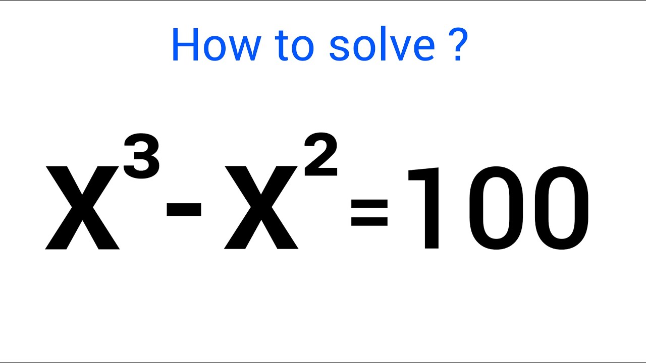A Nice Math Olympiad Algebra Problem - YouTube
