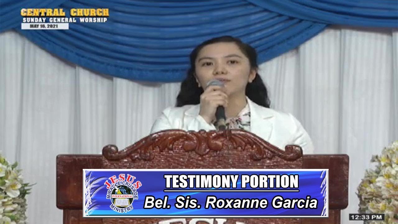JMCIM | Testimony Portion | Bel. Sis. Roxanne Garcia | May 16, 2021 ...