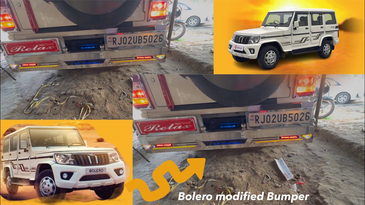 Bolero modified rear guard pricing 10500₹ steel,rear guard, Mahindra ...