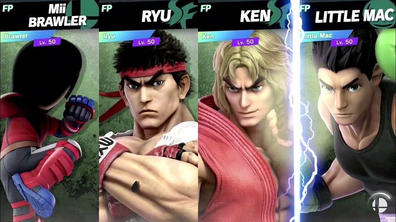 Super Smash Bros Ultimate Amiibo Fights – Request #25444 Brawler v Ryu v Ken v Little Mac - YouTube