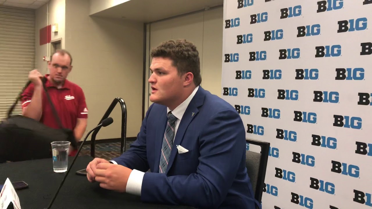 B1G Media Days — Senior OL Coy Cronk - YouTube