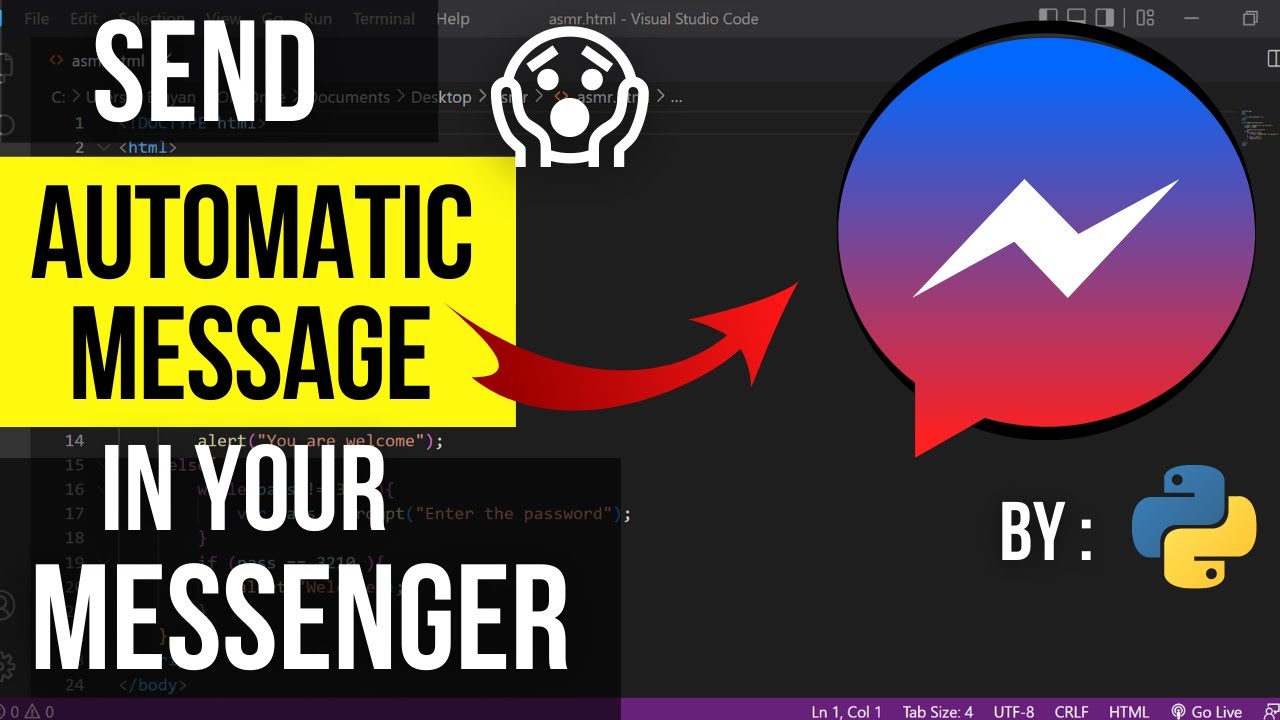 Send automatic message in messenger very easy 2 minutes 😱 - YouTube