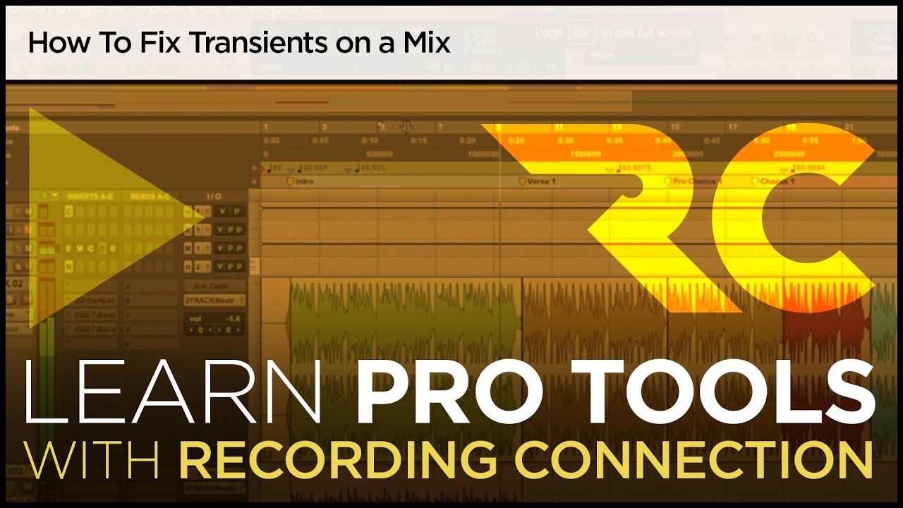 How To Fix Transients on a Mix (Pro Tools Tutorial) - YouTube