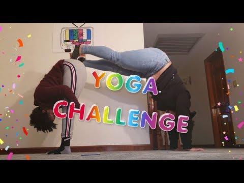 WE TRIED THE YOGA CHALLENGE 😂