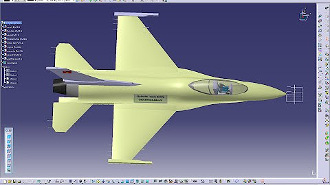 Catia V5-Tutorial: F16 Fighter jet - YouTube