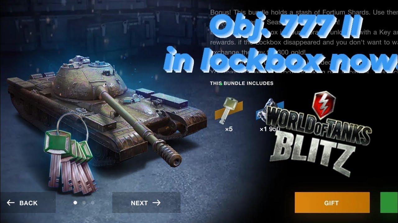 Obj 777 II Gameplay | Showcase | in lockbox now | WOTB | WOTBLITZ - YouTube