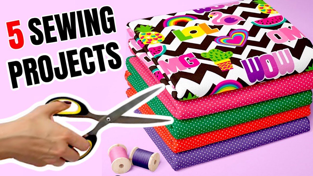5 SEWING PROJECTS THAT YOU SHOULD KNOW AND YOU CAN USE EVERYDAY - YouTube