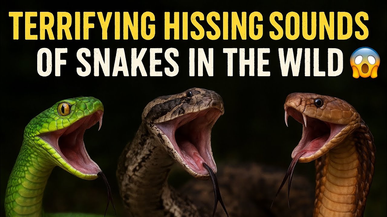 Terrifying Hissing Sounds of Snakes in the Wild 😨”@NatureExplorehub # ...