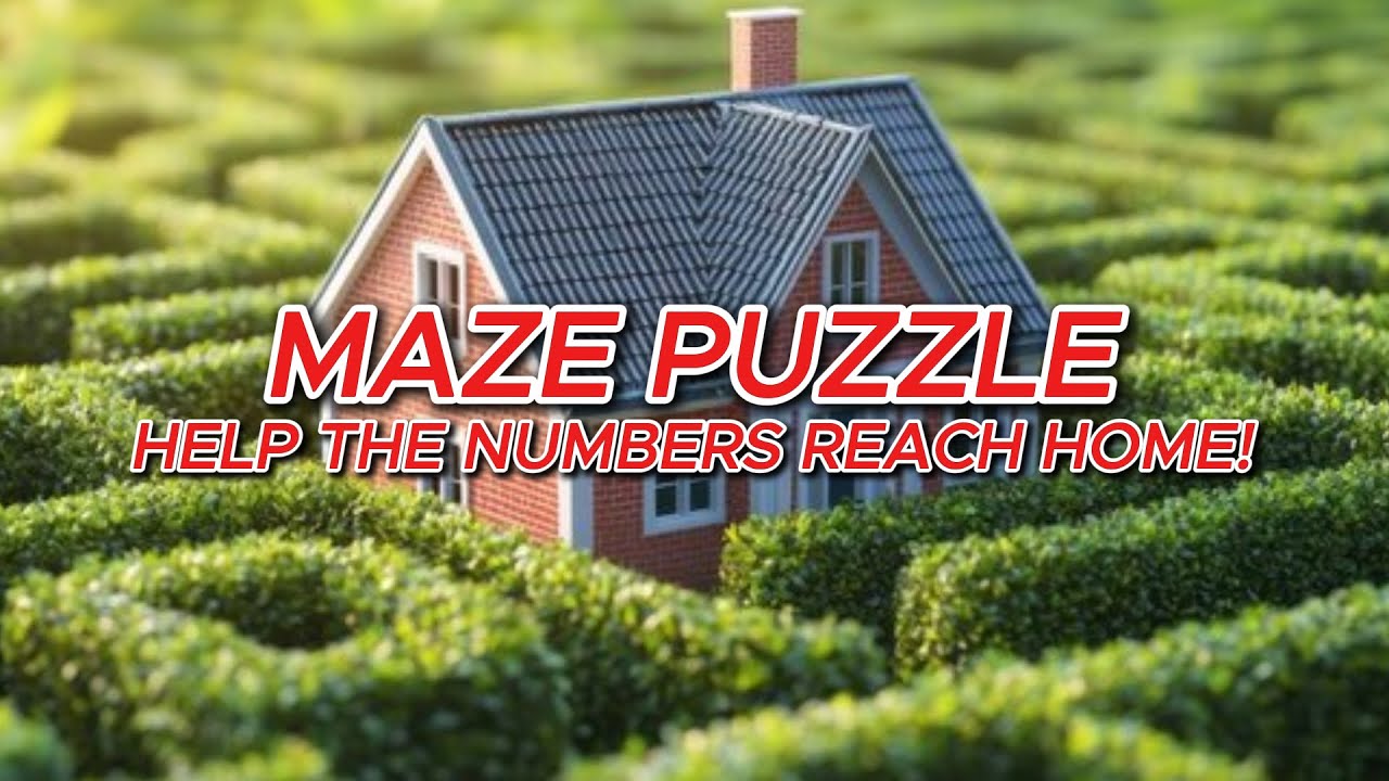 Maze Puzzle: Help Numbers Find Their Way Home Today! For Young Kids ...