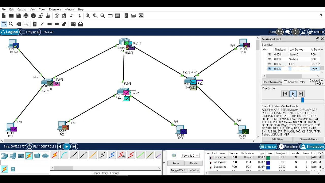 SIMULACION DE RED - YouTube