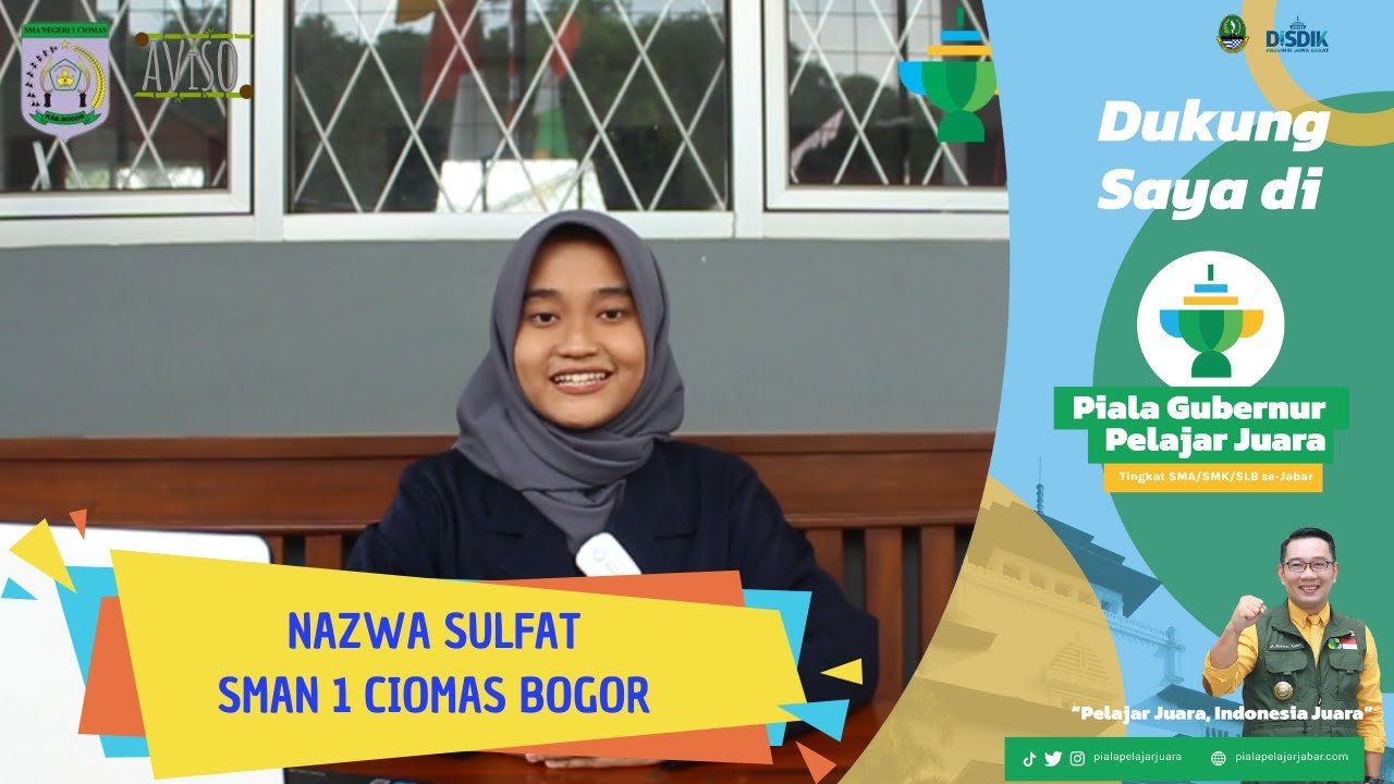 Piala Gubernur Pelajar Juara 2022 - News Anchor - SMAN 1 CIOMAS - YouTube
