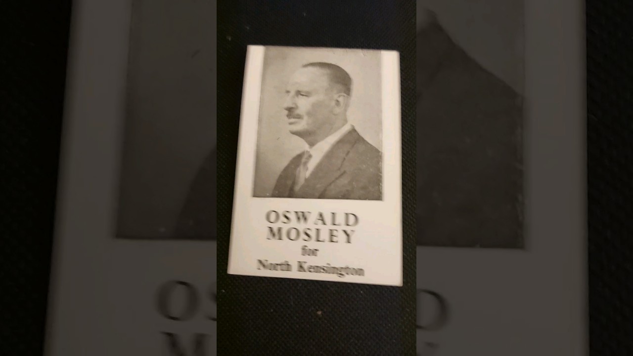 sir oswald mosley's Union Movement for North Kensington in 1959 ...