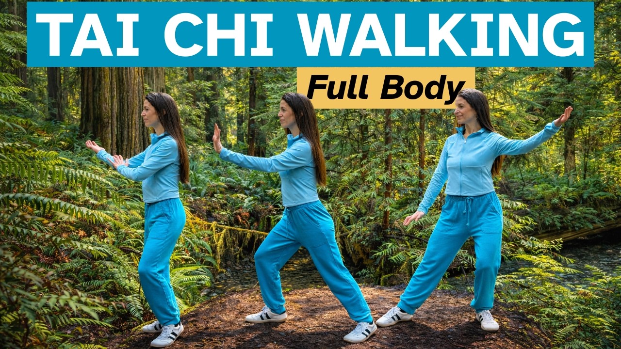 Full Body Tai Chi Walking Workout for Beginners | Boost Balance, Ease ...
