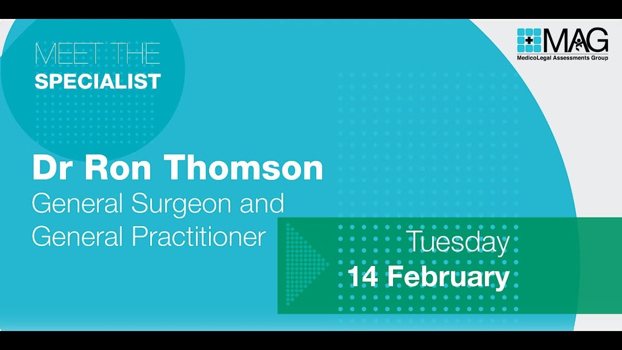 Meet the Specialist: Dr. Ron Thomson (General Surgeon) - YouTube