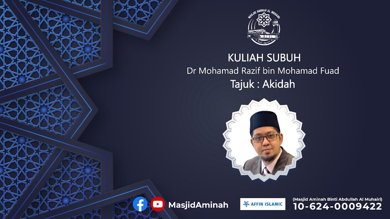 Kuliah Subuh 19/3/2025 - Dr Mohamar Razif - (Sahih Bukhari) - YouTube