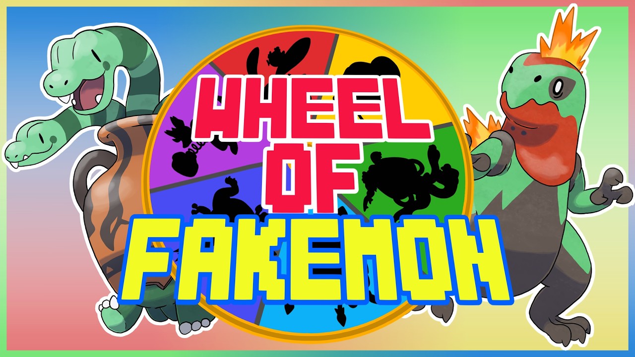 I drew the most random pokemon - Wheel of fakemon! - YouTube