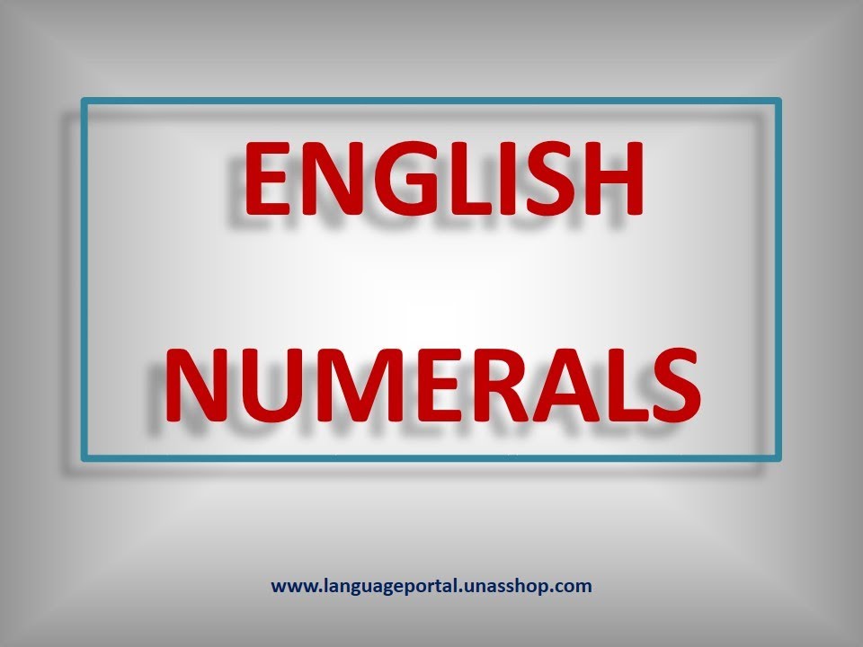English Grammar by Csaba Mező - Numerals - YouTube