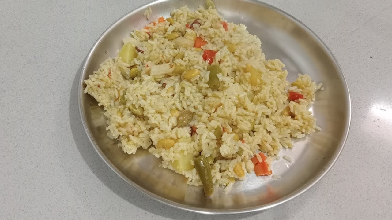 Lima beans rice bath recipe/ rice bath recipe/spicy rice bath - YouTube