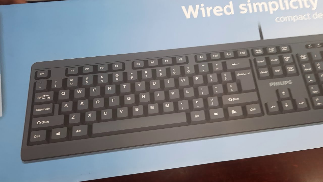 Philips K224 Wired USB Keyboard - YouTube