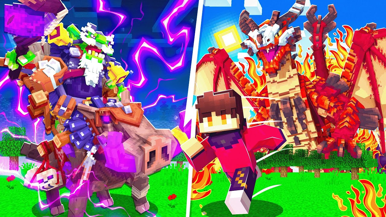 Minecraft but there’s Custom Bosses - YouTube