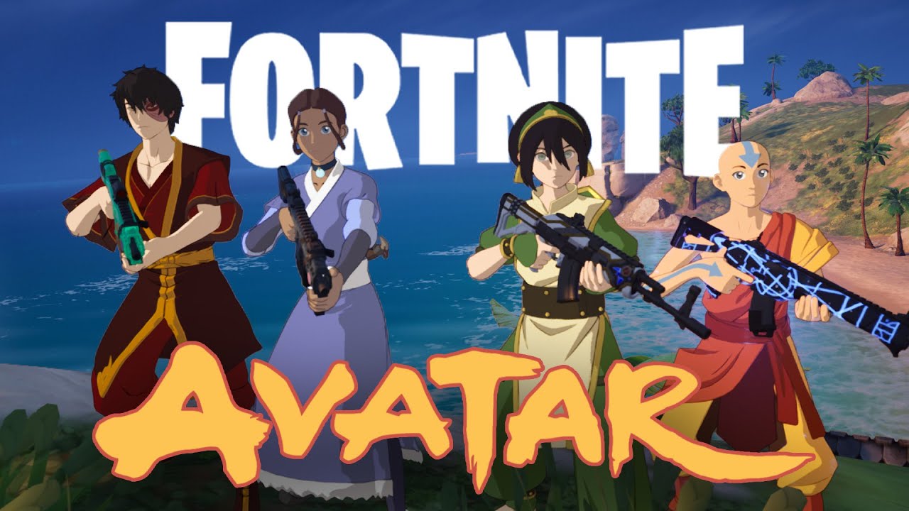 Avatar: The Last Airbender Characters Playing Fortnite - YouTube