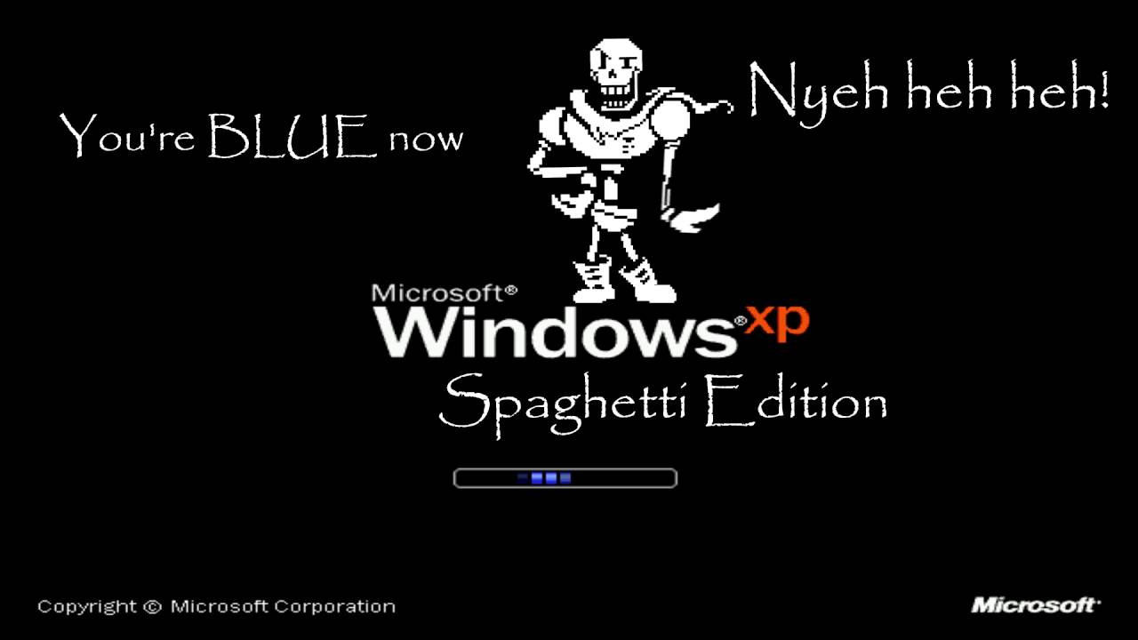 【Undertale】Nyeh heh heh! + Bonetrousle 【Windows XP】 - YouTube