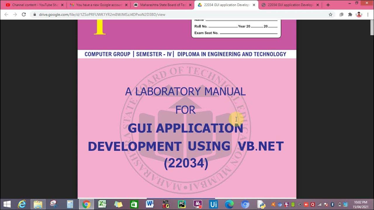 Practical No-01 Install Set up and use VB.Net IDE - YouTube