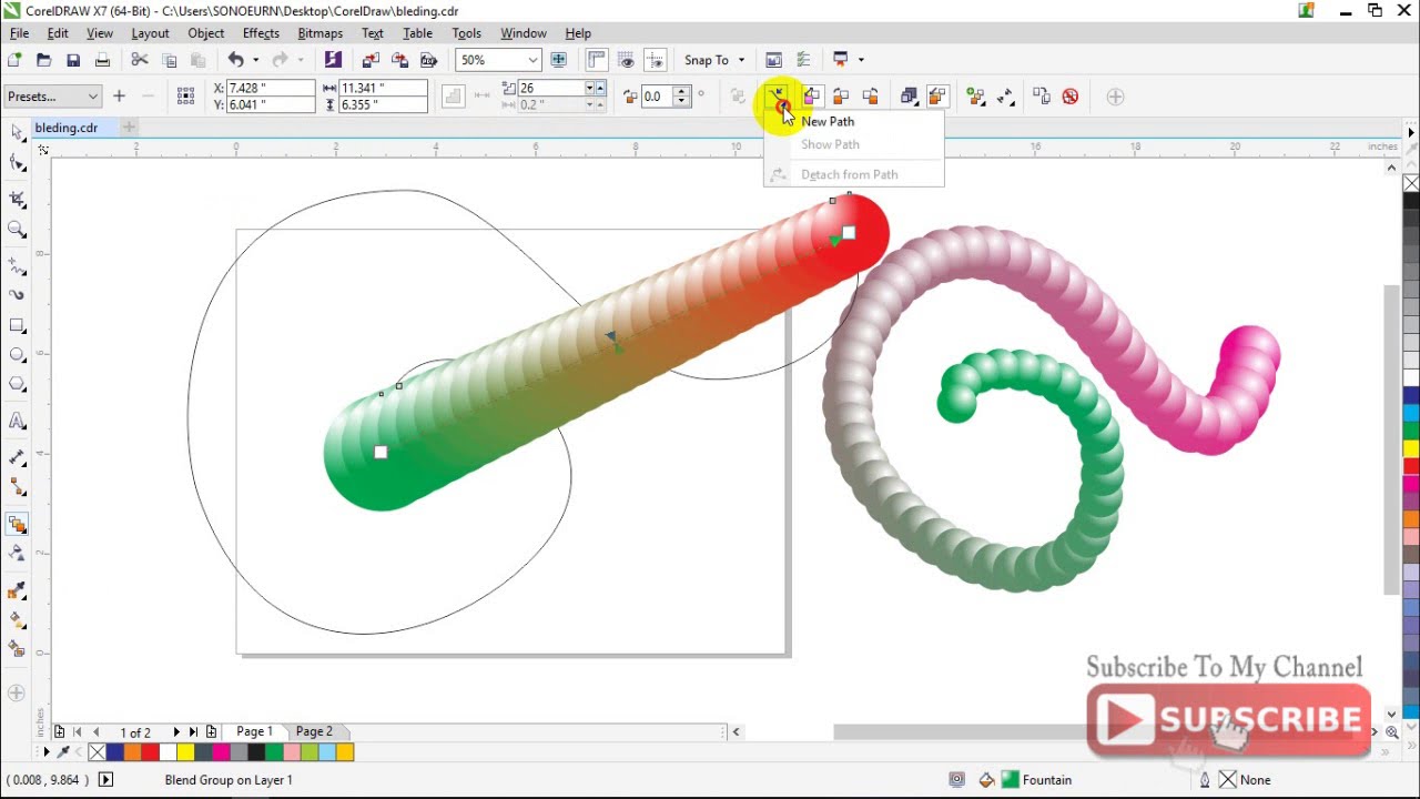 Blend Tool Function To Create Great Design Idea In Coreldraw X7 Blend Tool Function To Create Great Design Idea In Coreldraw X7