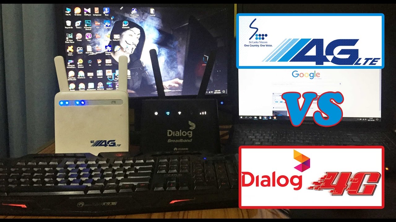 4G Speed Test Dialog 4G and SLT 4G - YouTube