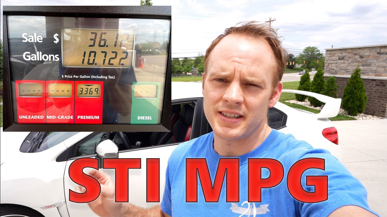 Subaru WRX STI Average MPG - Daily Driver - YouTube