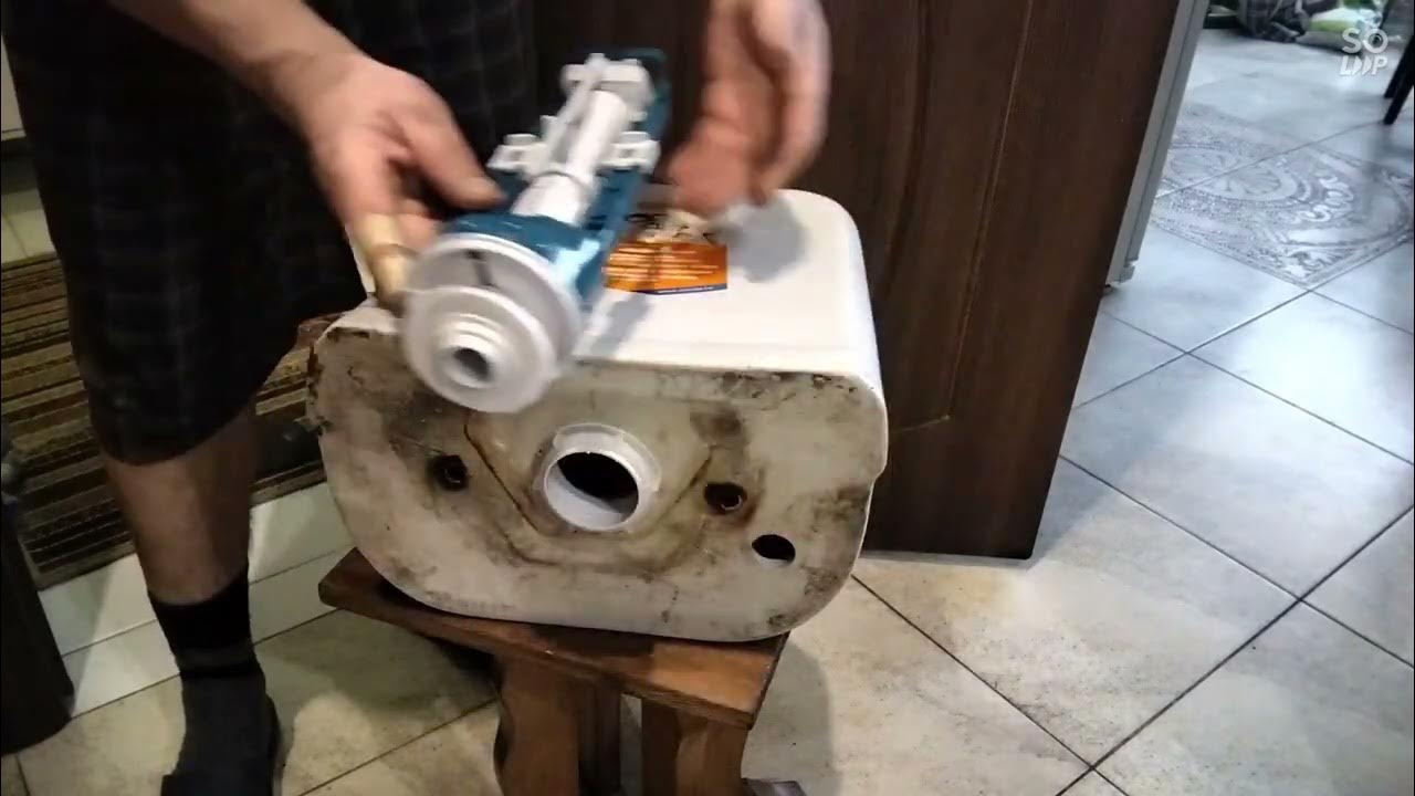 как заменить арматуру в бачке унитаза - YouTube