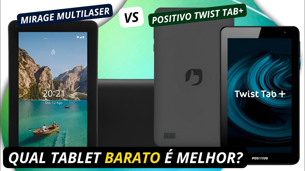 Tablet Mirage Multilaser ou Tablet Positivo Twist Tab+, qual Tablet ...