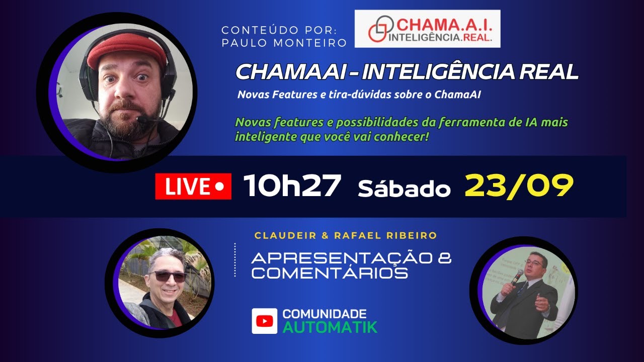 ChamaAI - Inteligência Real / Novas Features e tira-dúvidas sobre o ...